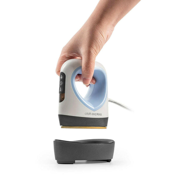 Craft Express Small Handheld Heat Press – Mini 3.5" x 2.25" for Sublim